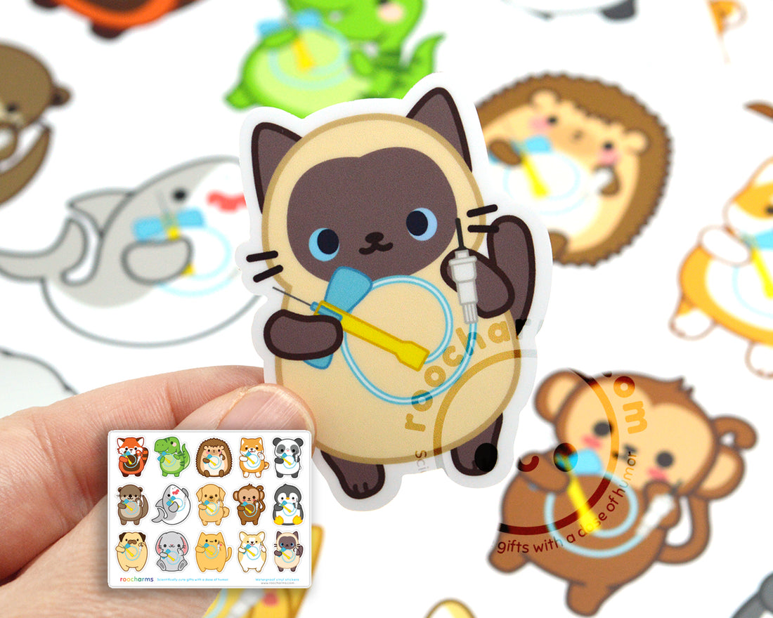 Phlebotomy Animals Sticker Sheet – roocharms